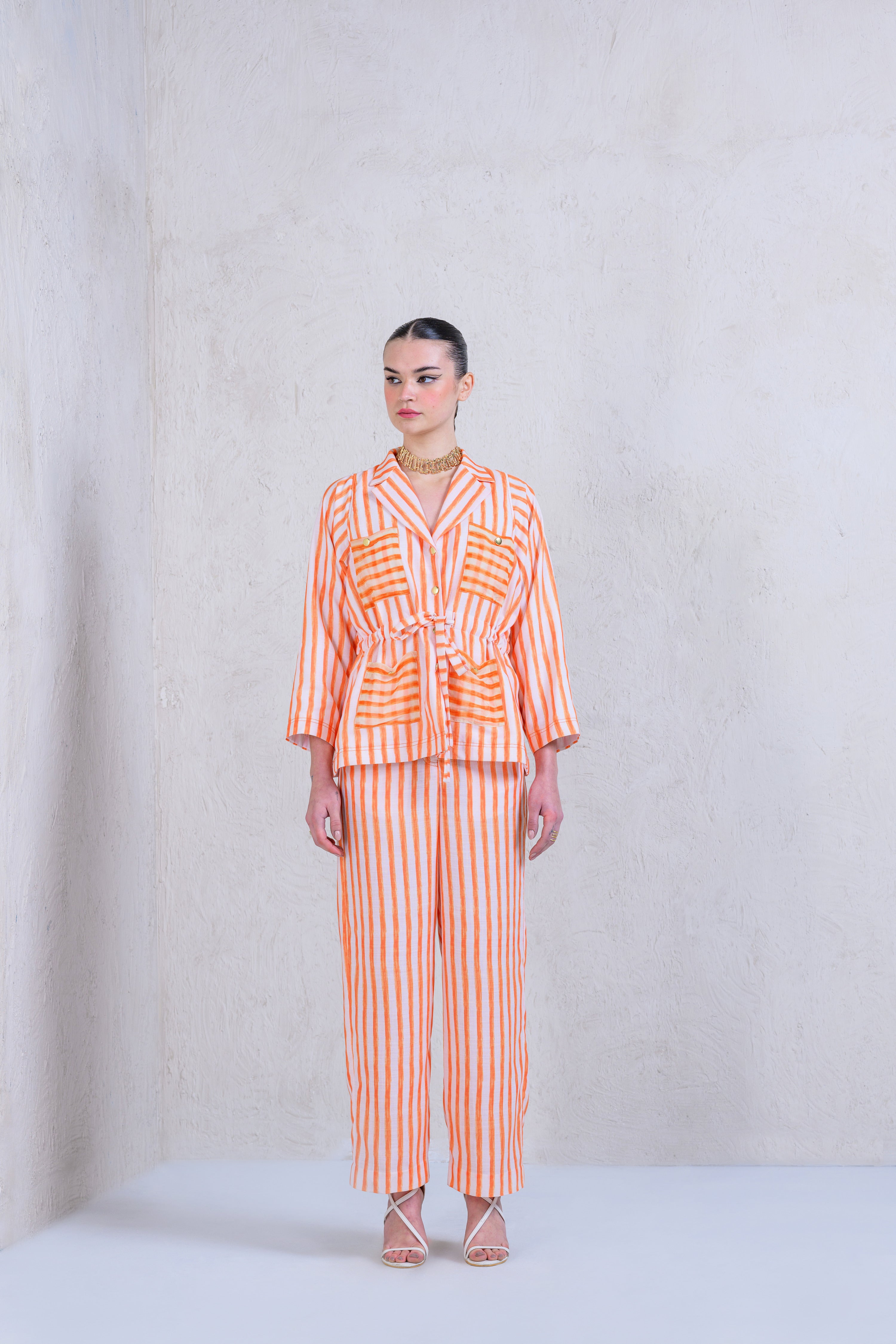 Mandarin Meadow Co-ord Set – The Dramebaaz Co